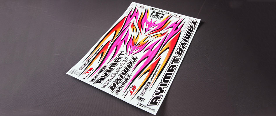 GoRC Canada. Tamiya 53840 Marking Sticker - Tribal Flame Design