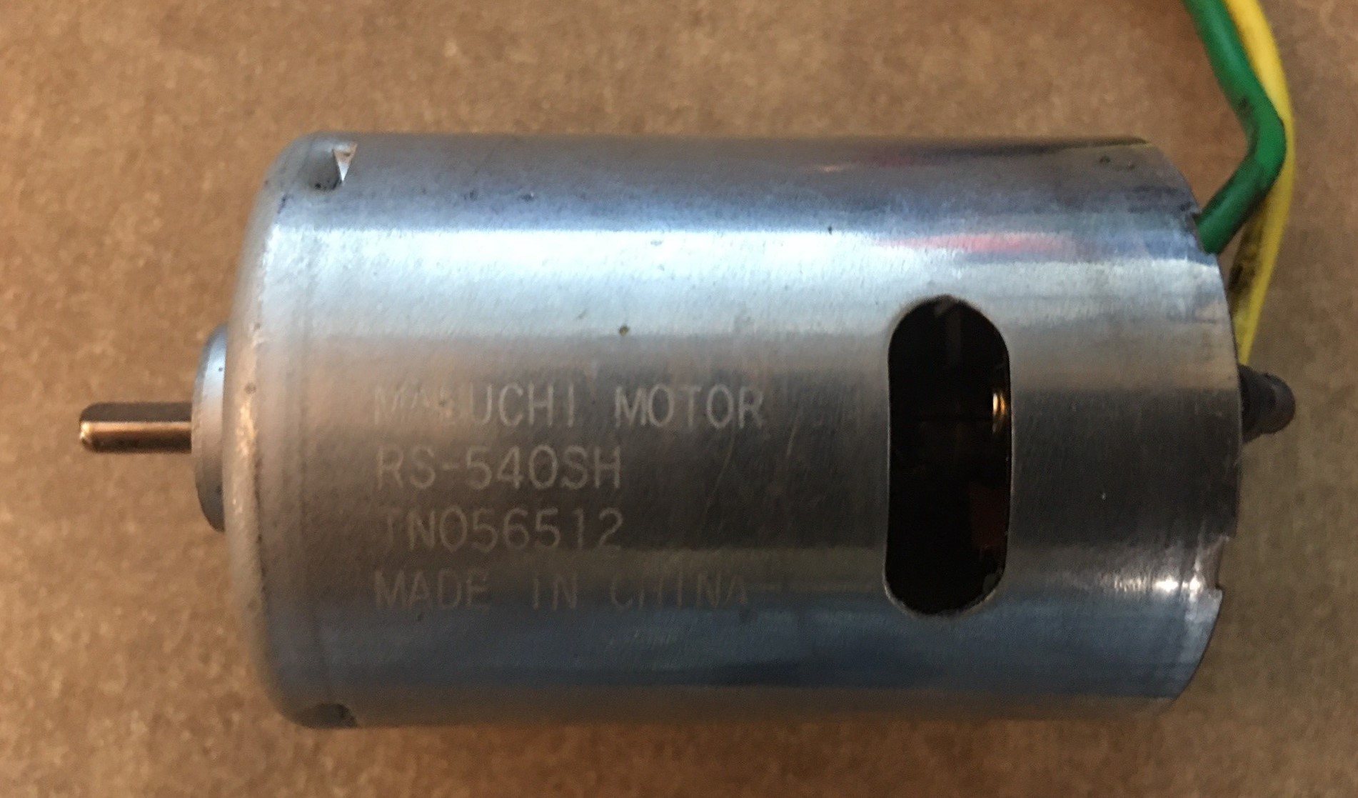 GoRC Canada. Tamiya Mabuchi RS-540SH Silver Can Motor (refurb)